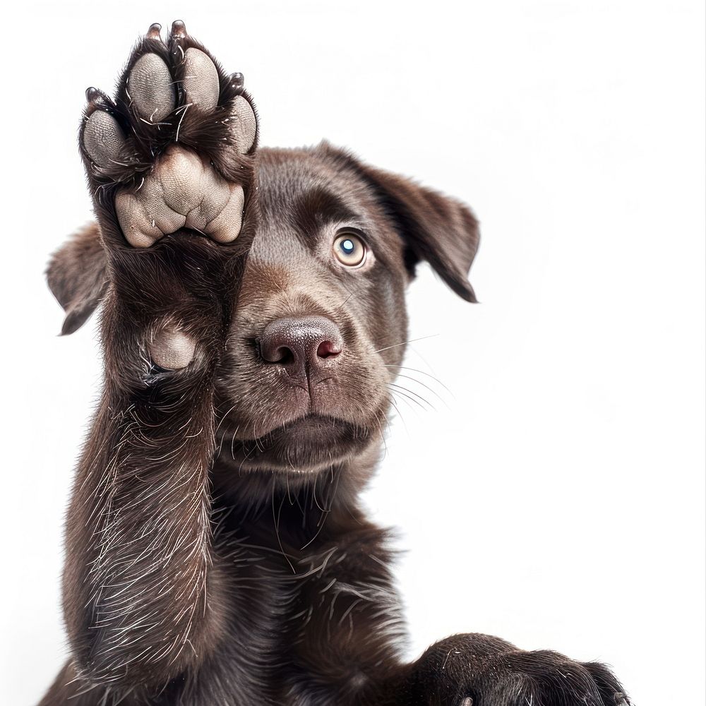 Dark brown puppy paw mammal | Premium Photo - rawpixel