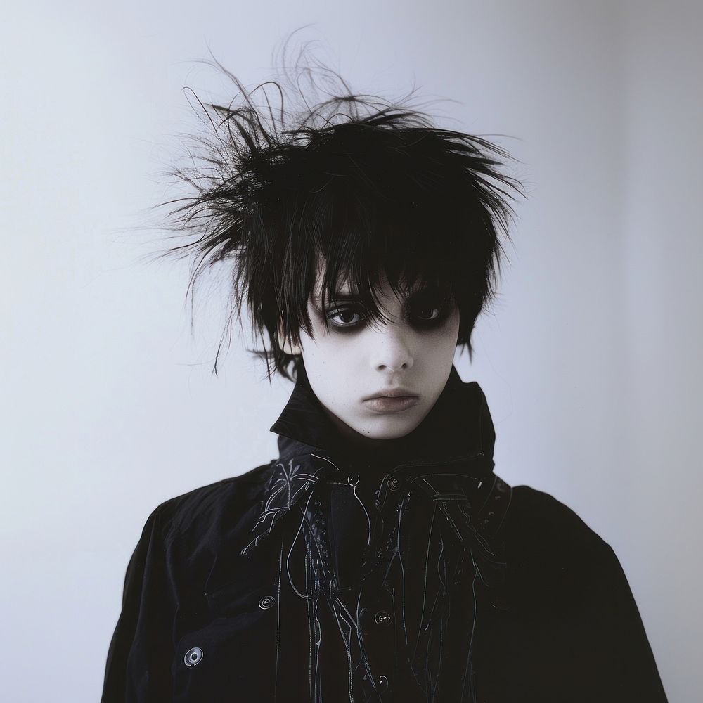 Gothic boy portrait photo face | Free Photo - rawpixel