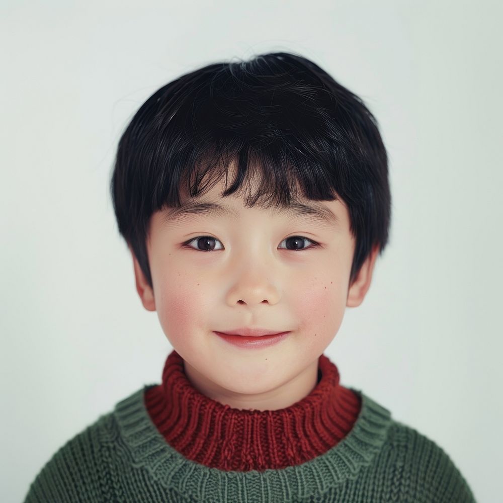Korean kid portrait happy photo. | Free Photo - rawpixel