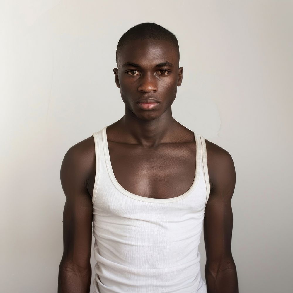 Skinhead black man portrait photo | Free Photo - rawpixel