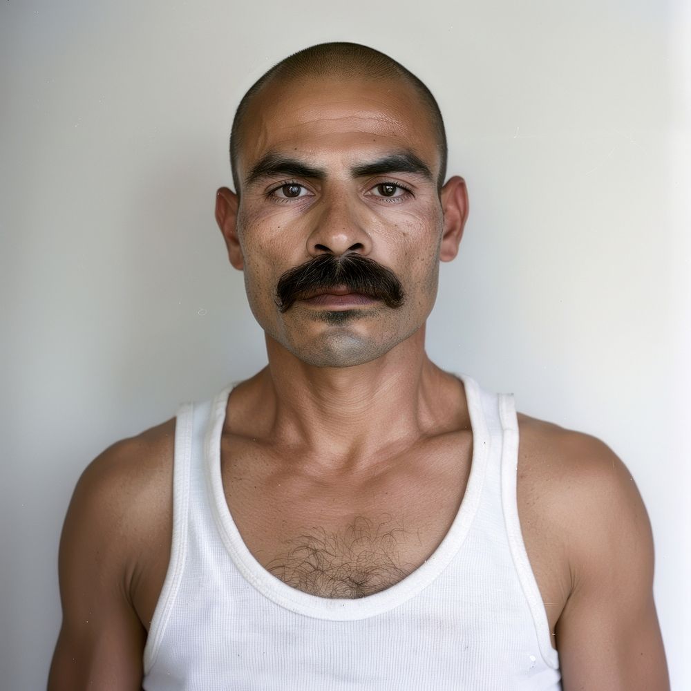 Skinhead mexican man portrait photo | Free Photo - rawpixel