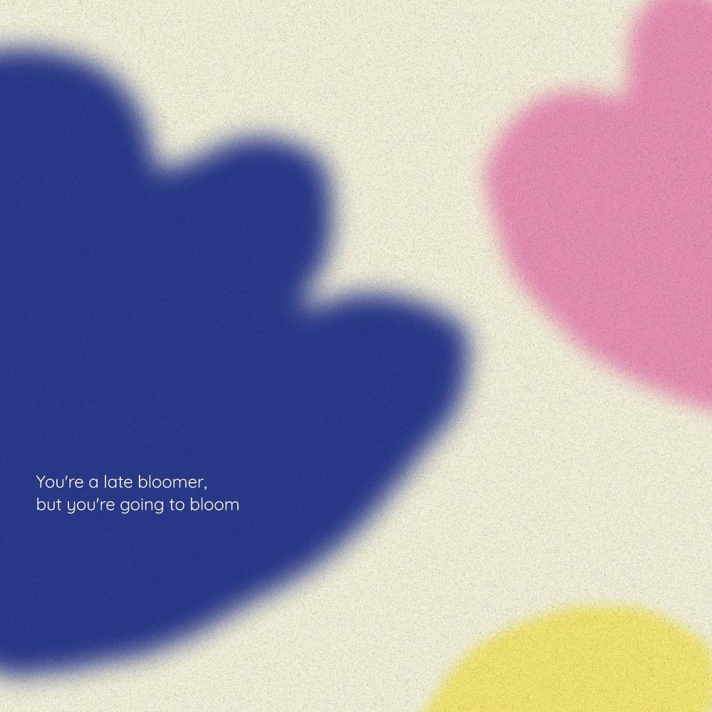 Late bloomer quote Instagram post | Free Photo - rawpixel