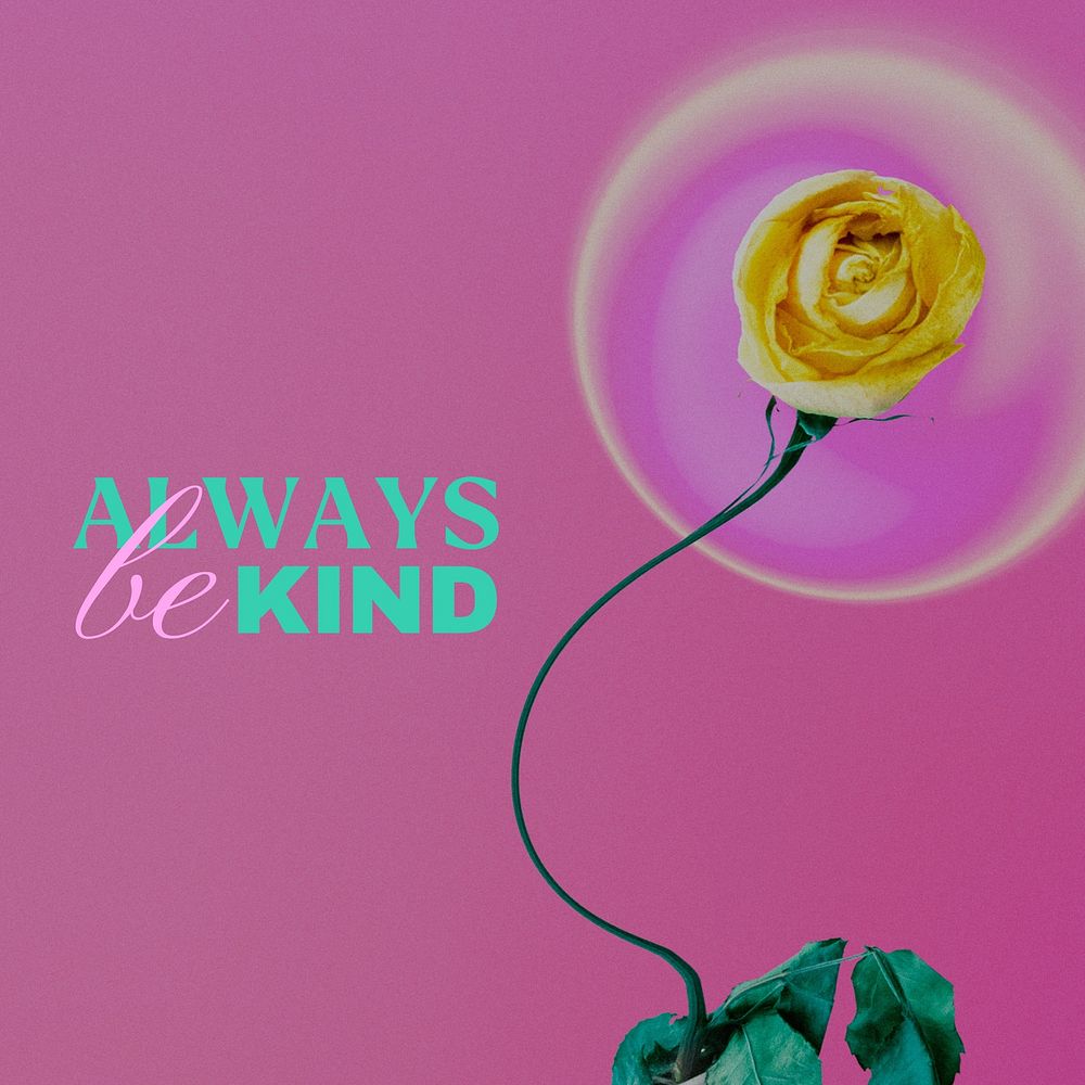 Be kind quote Instagram post | Free Photo - rawpixel