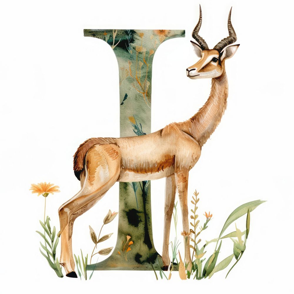 letter I animal mammal nature. | Premium Photo Illustration - rawpixel
