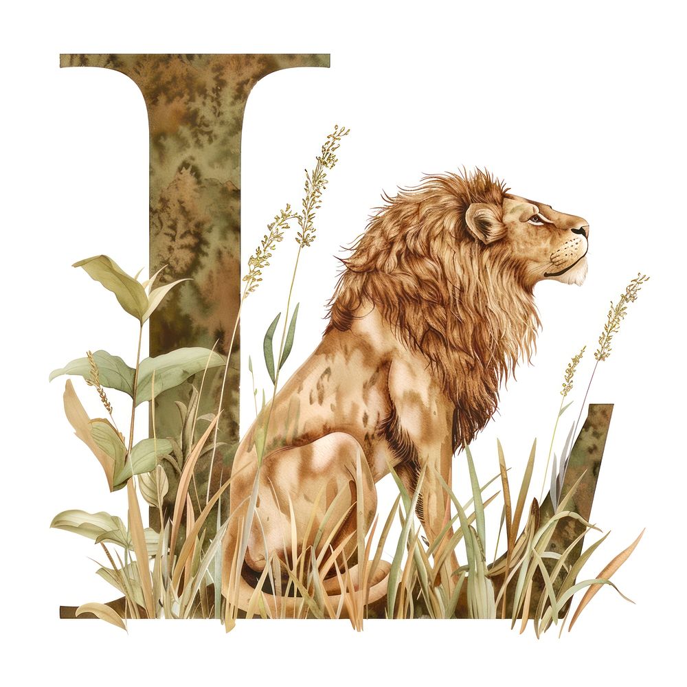 letter L mammal animal nature. | Free Photo Illustration - rawpixel