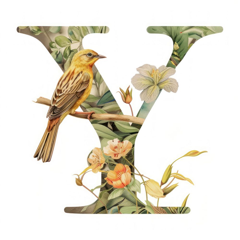 letter Y drawing nature yellow. | Premium Photo Illustration - rawpixel