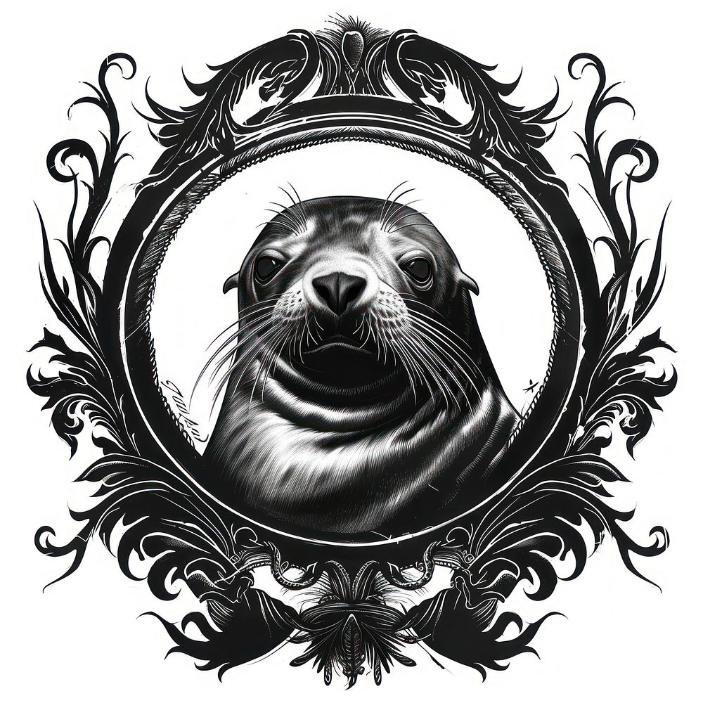 Seal animal mammal art. | Free Photo Illustration - rawpixel