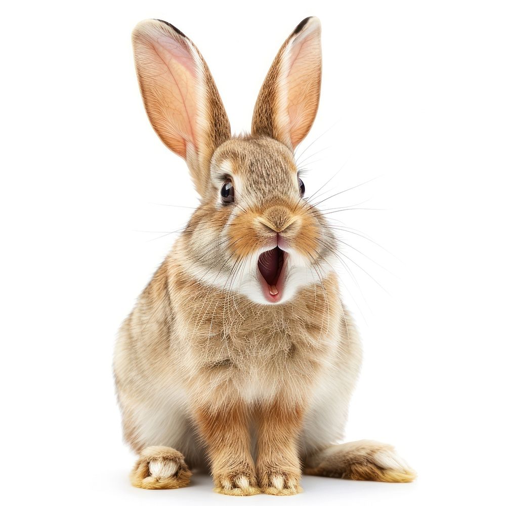 happy rabbit mammal rodent animal. | Free Photo - rawpixel