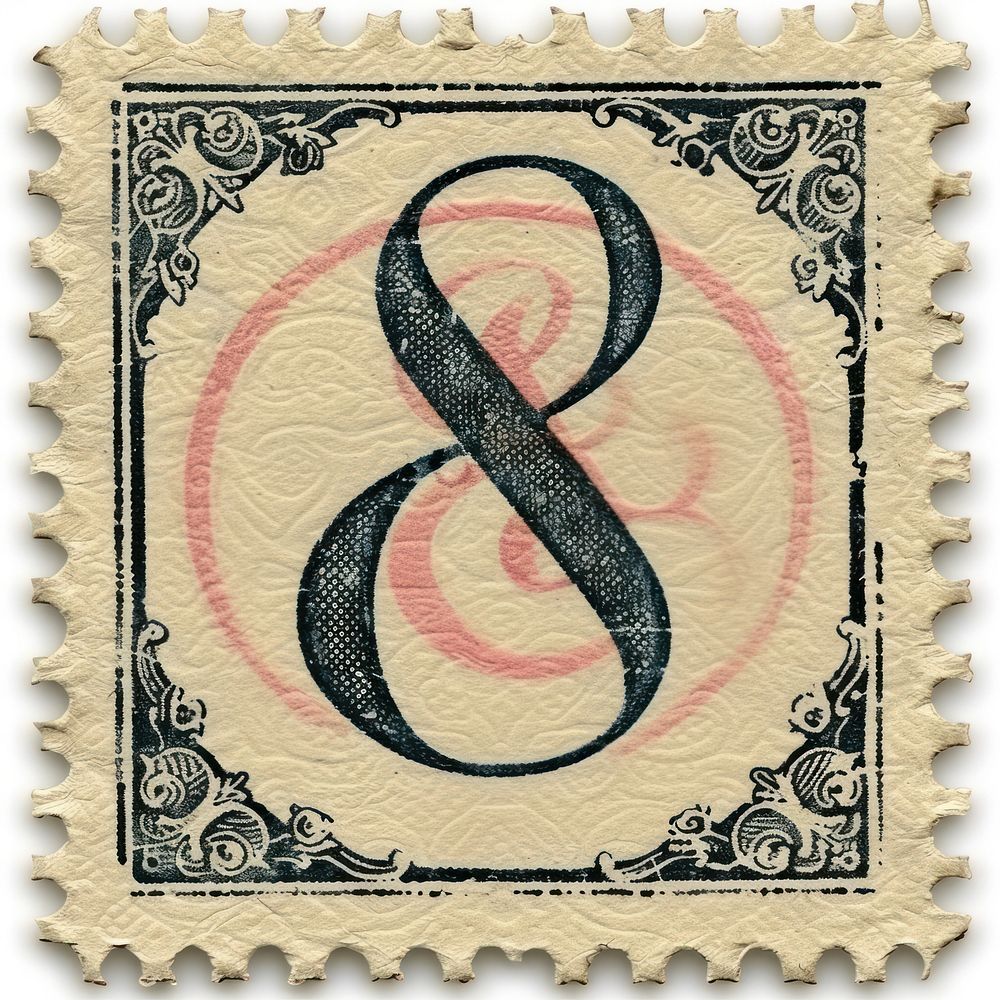 Stamp alphabet number 8 font | Premium Photo Illustration - rawpixel