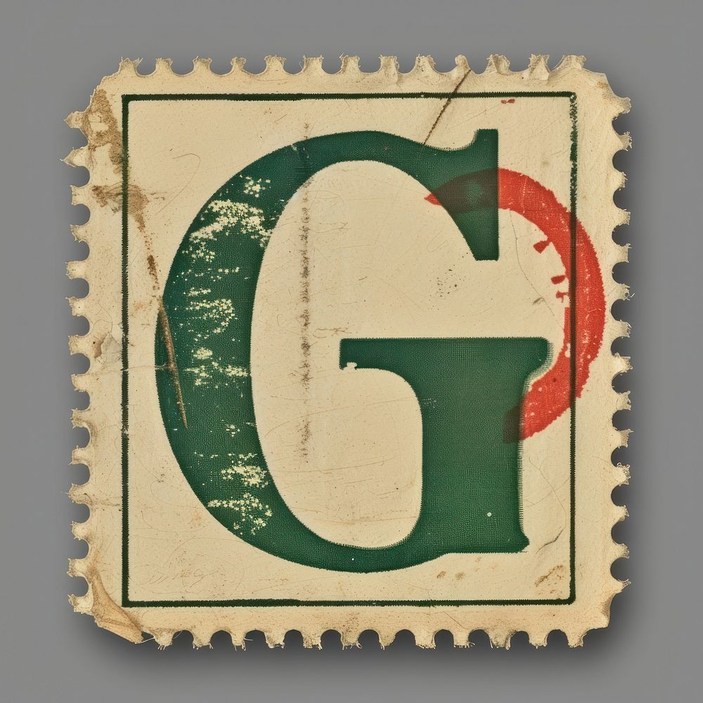 Stamp alphabet G number text | Free Photo Illustration - rawpixel