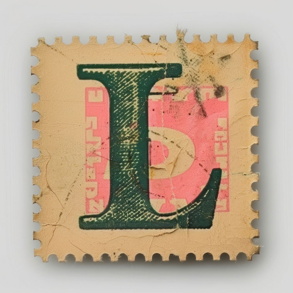 Stamp alphabet L text font | Premium Photo Illustration - rawpixel