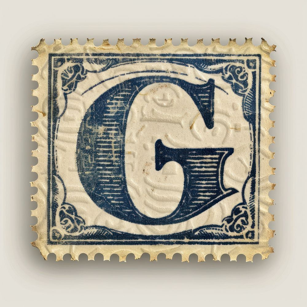 Stamp alphabet G font art | Free Photo Illustration - rawpixel