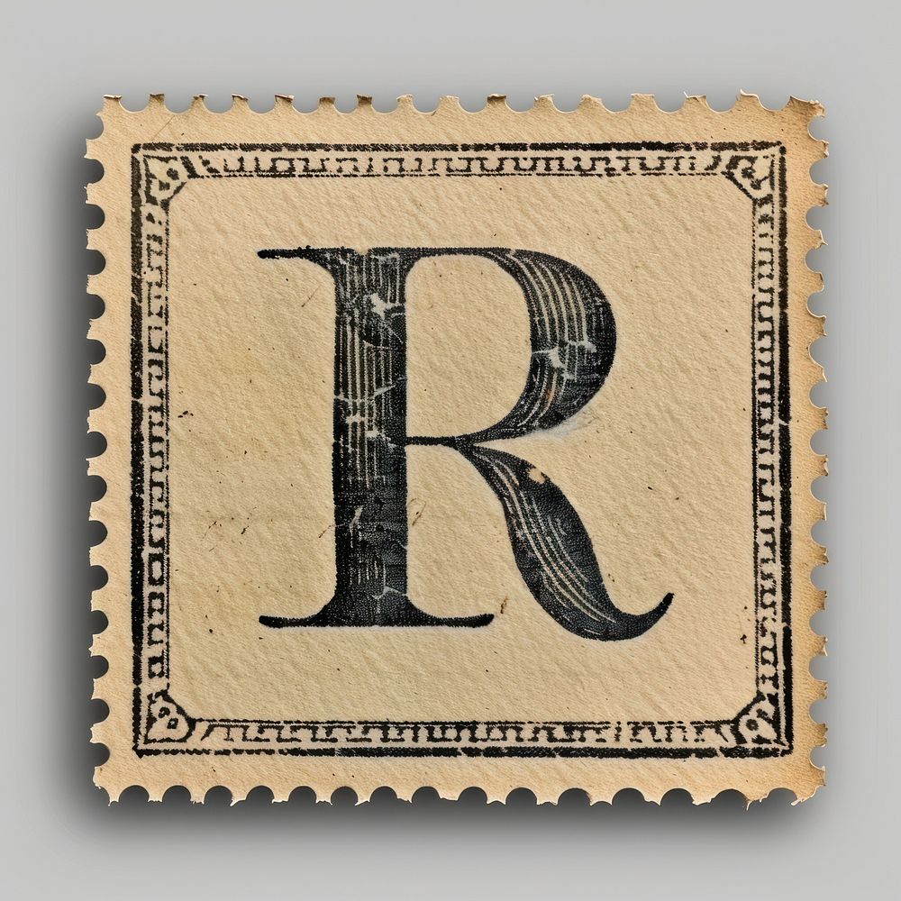 Stamp alphabet R font text | Free Photo Illustration - rawpixel