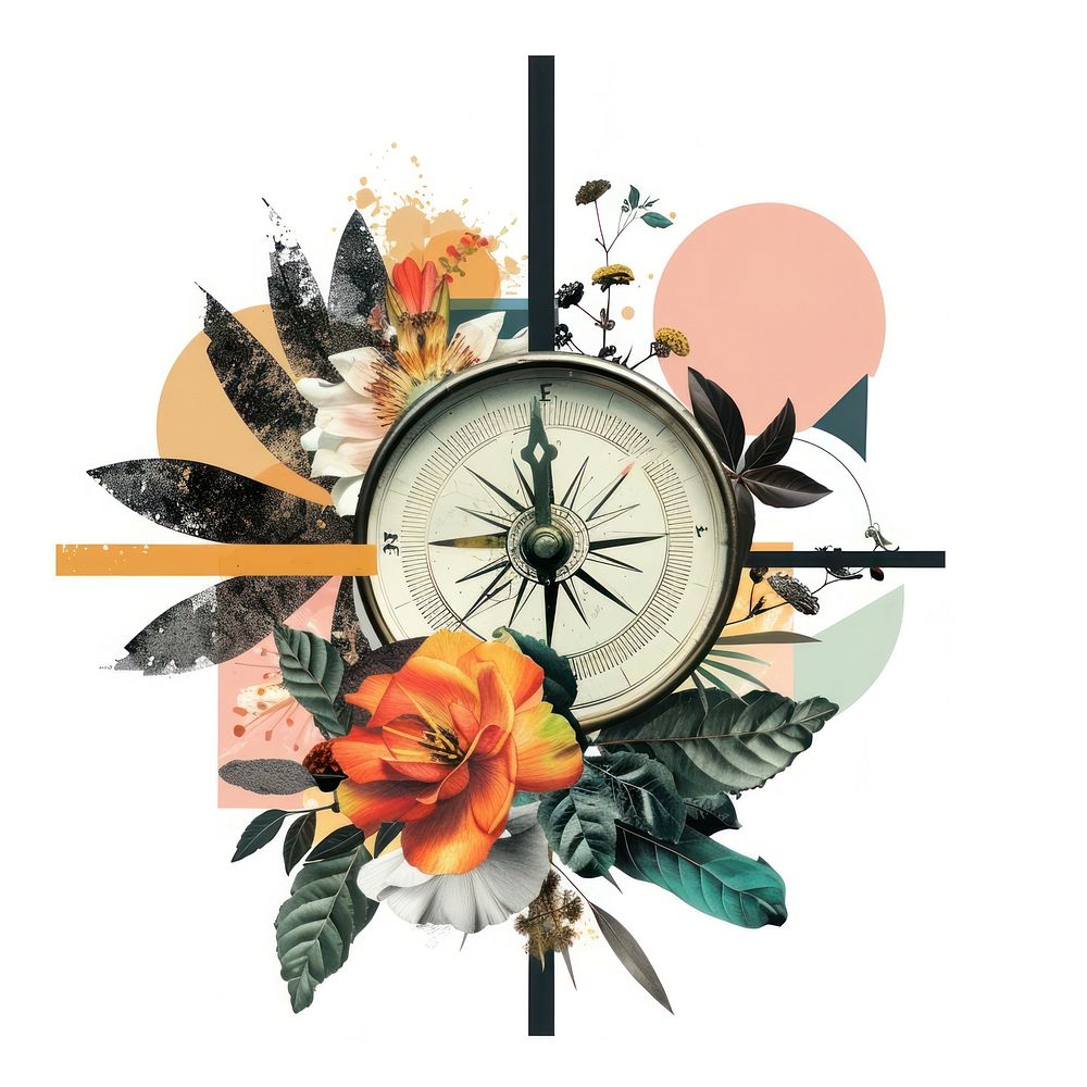 Pattern compass flower creativity. | Premium Photo Illustration - rawpixel