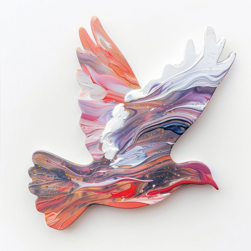 Acrylic pouring dove accessories accessory | Free Photo - rawpixel