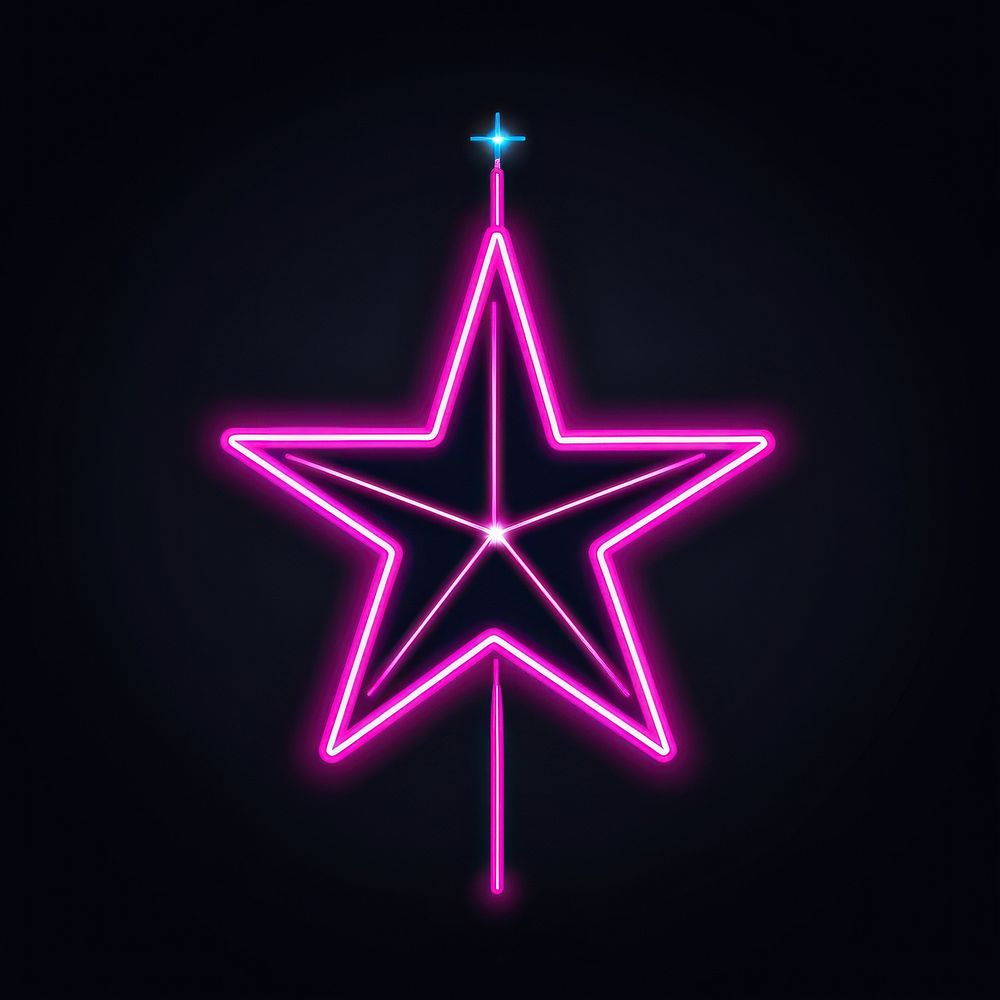 Star icon lighting outdoors purple. | Premium Photo Illustration - rawpixel