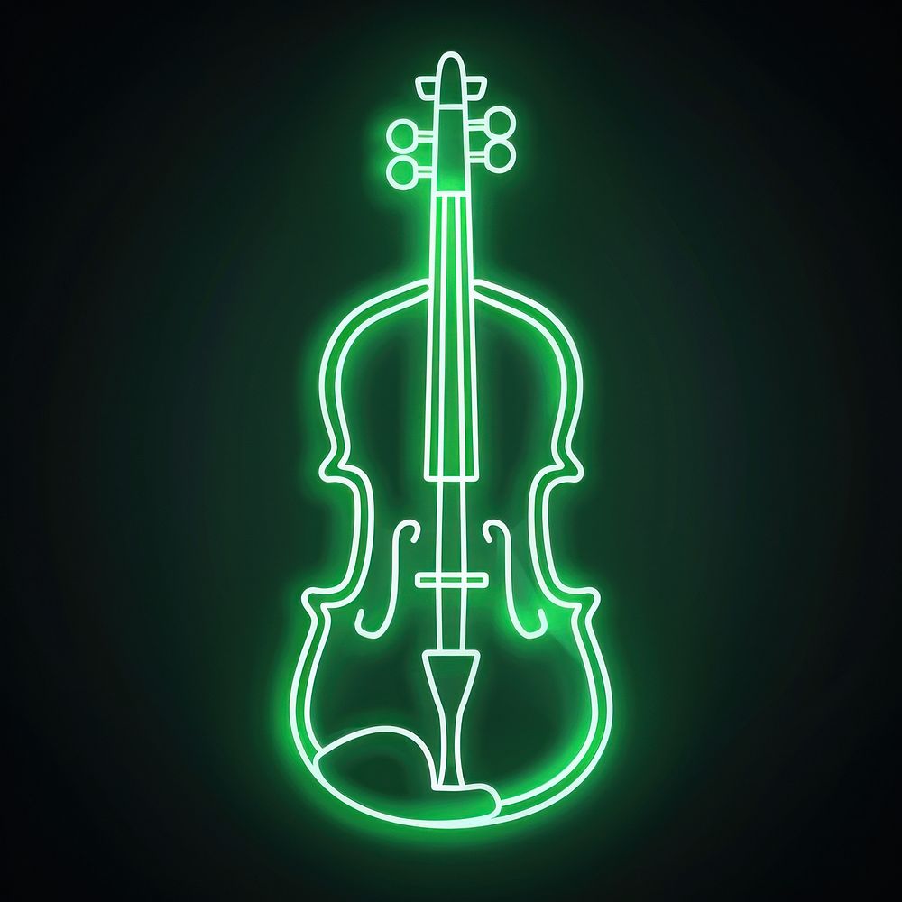 Violin icon neon dynamite weaponry. | Premium Photo Illustration - rawpixel