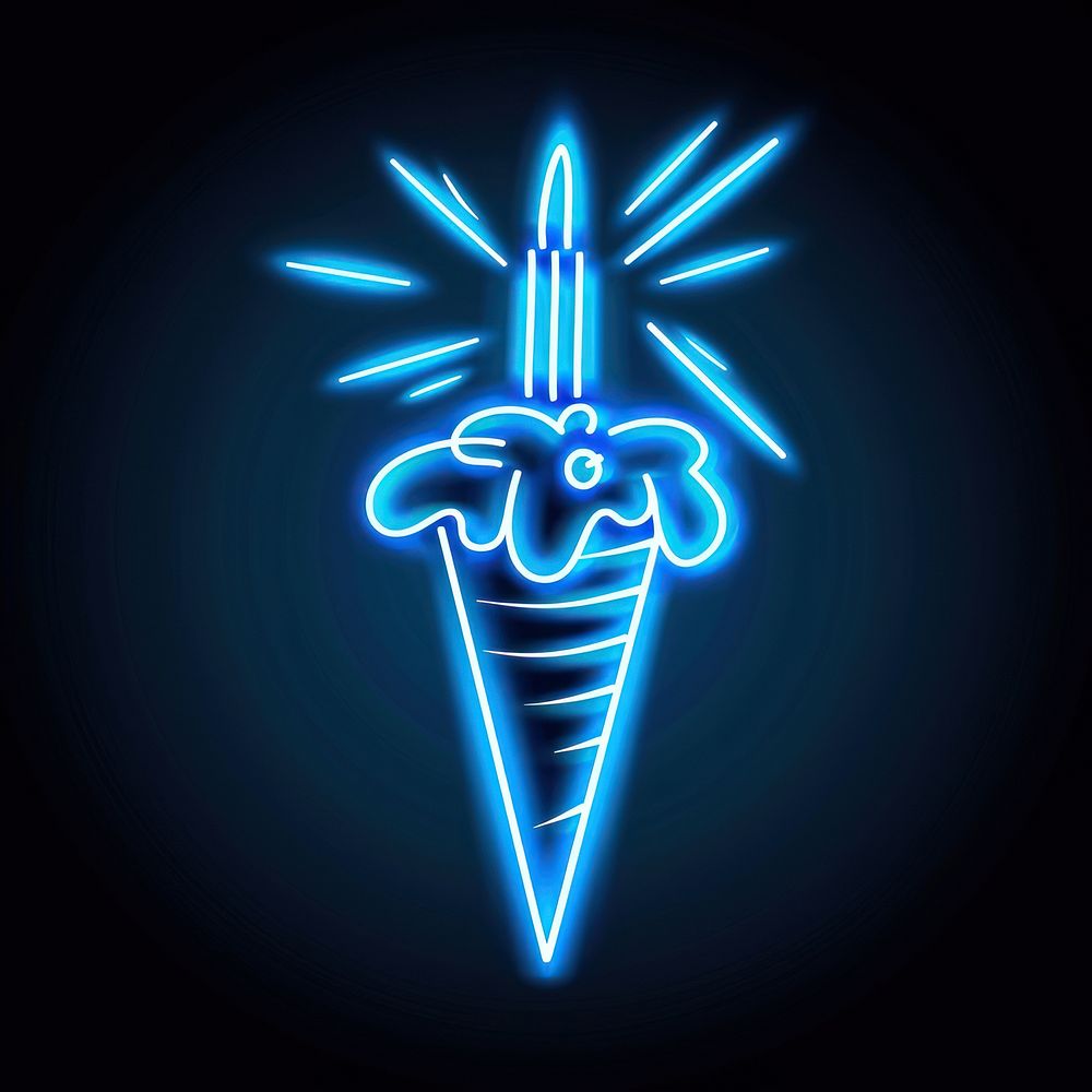 3d icon party popper blue | Premium Photo Illustration - rawpixel