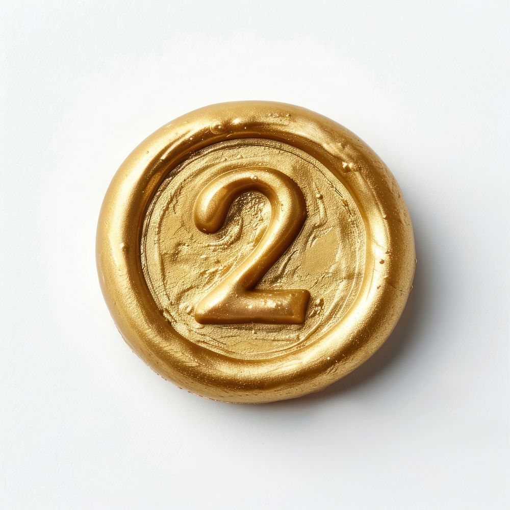 Letter number 2 gold accessories | Premium Photo - rawpixel