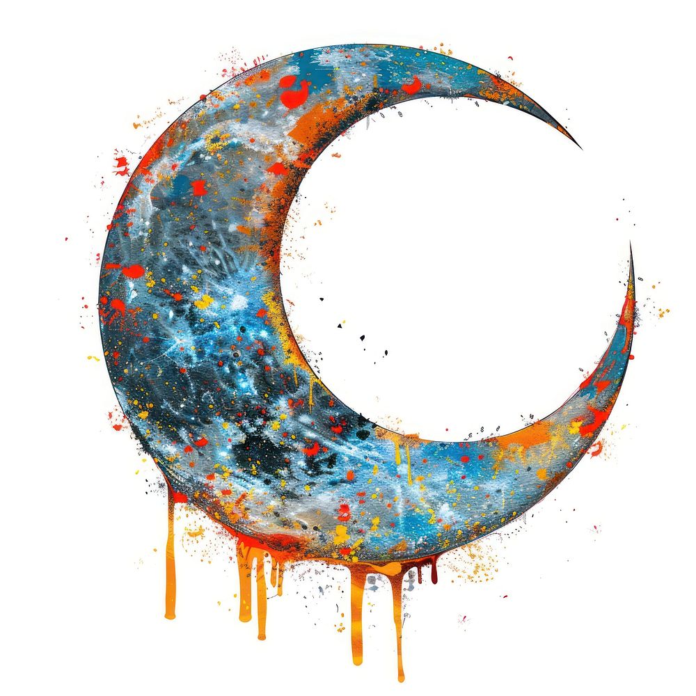 Graffiti moon art astronomy outdoors. | Premium Photo Illustration ...