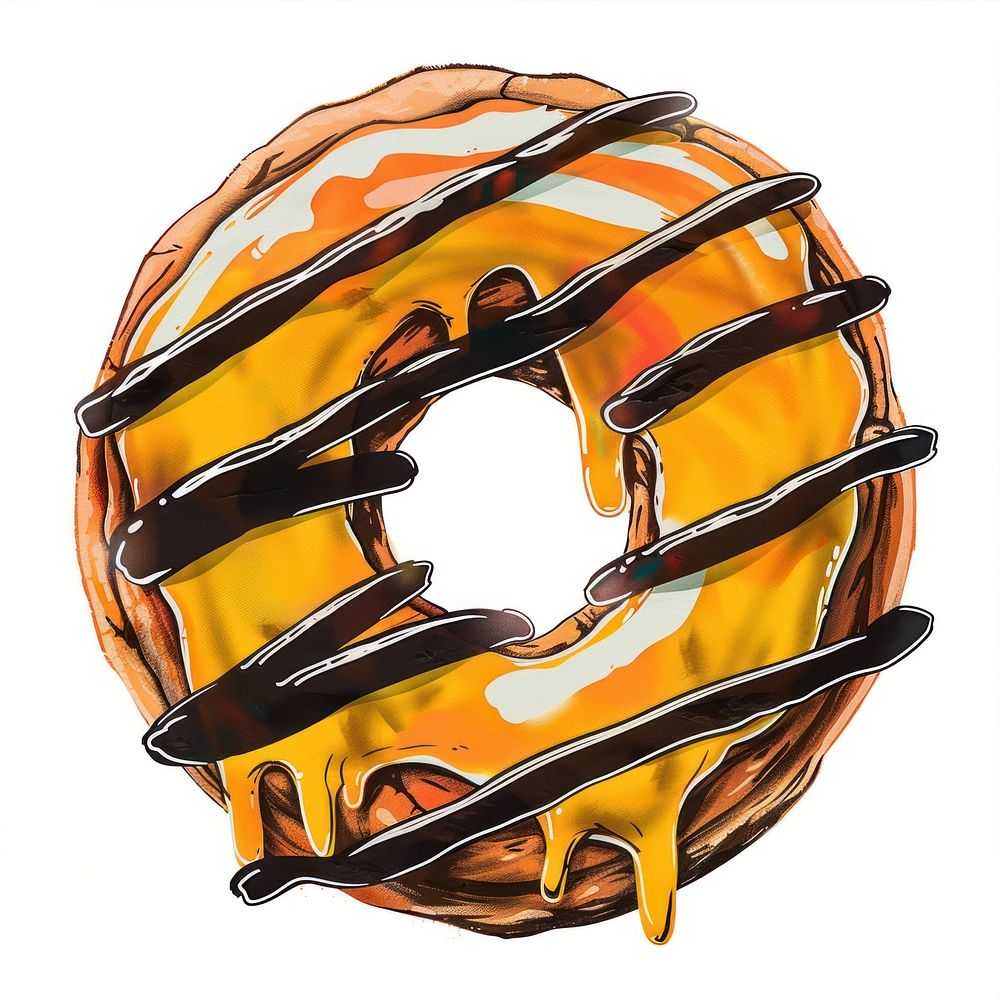 Graffiti donut confectionery sweets animal | Free Photo Illustration ...