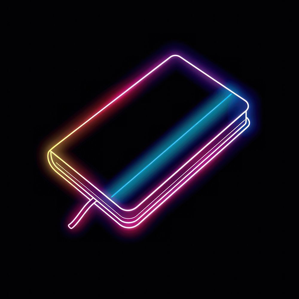 Notebook neon light night. | Premium Photo Illustration - rawpixel