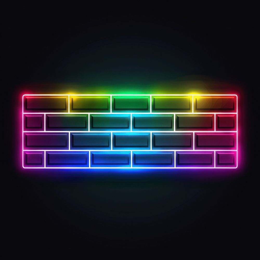 Brick wall neon scoreboard light. | Premium Photo Illustration - rawpixel