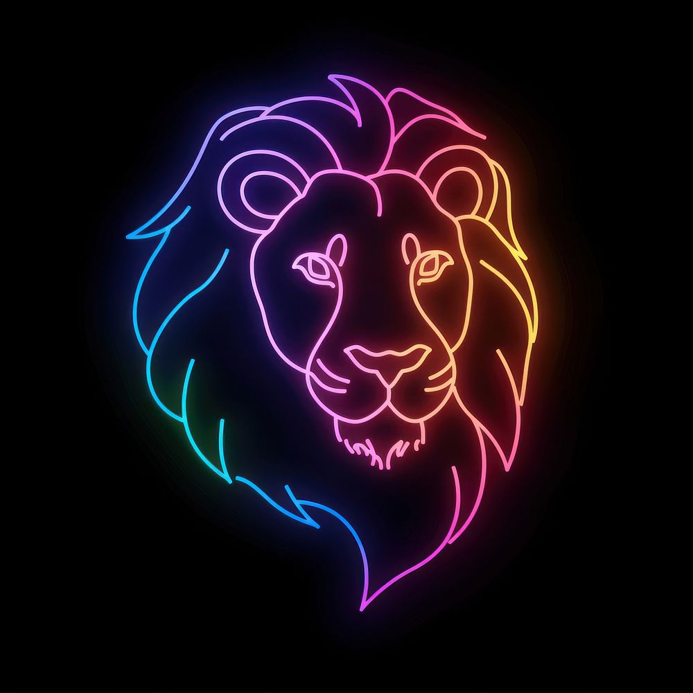 Leo zodiac symbol neon astronomy | Premium Photo Illustration - rawpixel
