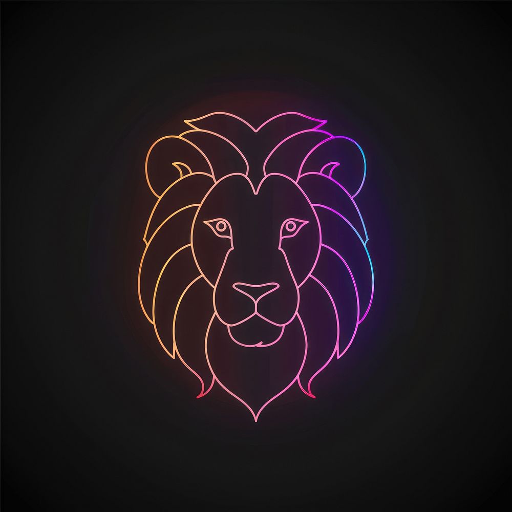 Leo zodiac symbol neon blackboard | Premium Photo Illustration - rawpixel