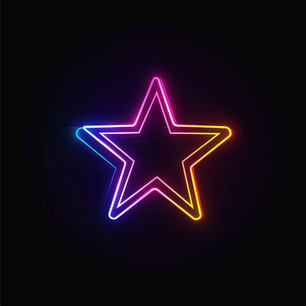 Star neon symbol light. | Premium Photo Illustration - rawpixel