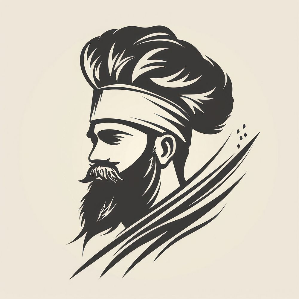 Black minimalist cool chef logo | Free Photo Illustration - rawpixel