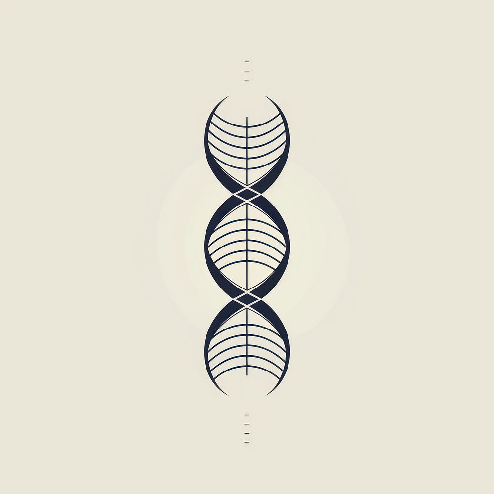 Black minimalist DNA logo design | Free Photo Illustration - rawpixel