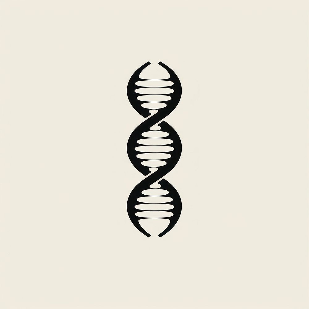 Black minimalist DNA logo design | Free Photo Illustration - rawpixel