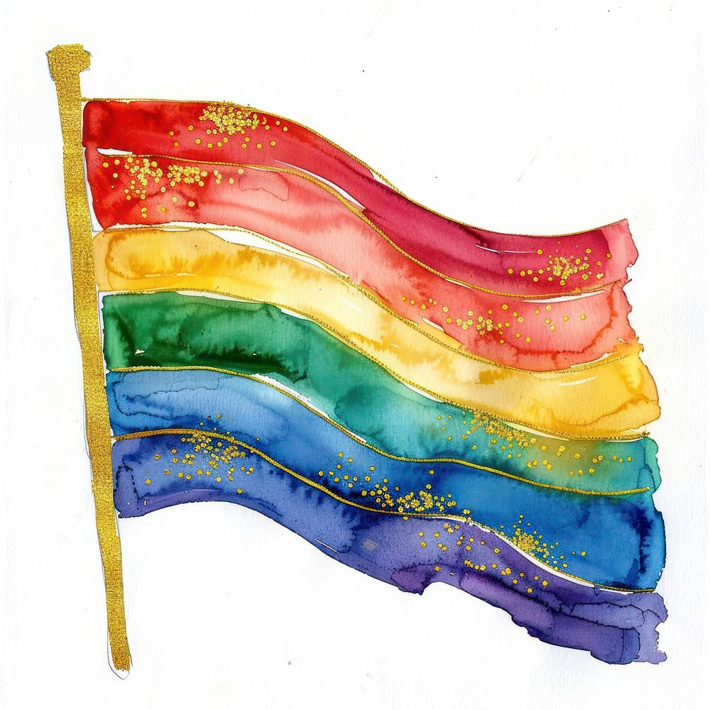 Pride flag diaper silk. | Free Photo Illustration - rawpixel