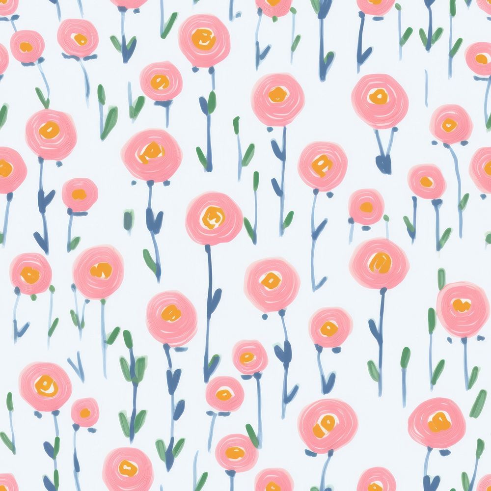 Chubby rose flower buds pattern | Free Photo Illustration - rawpixel