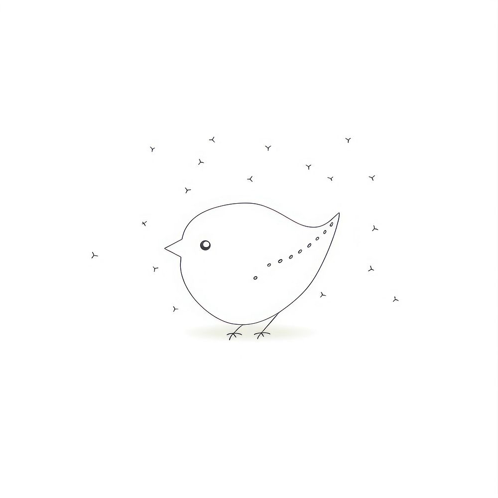 Simple bird doodle art illustrated | Free Photo Illustration - rawpixel