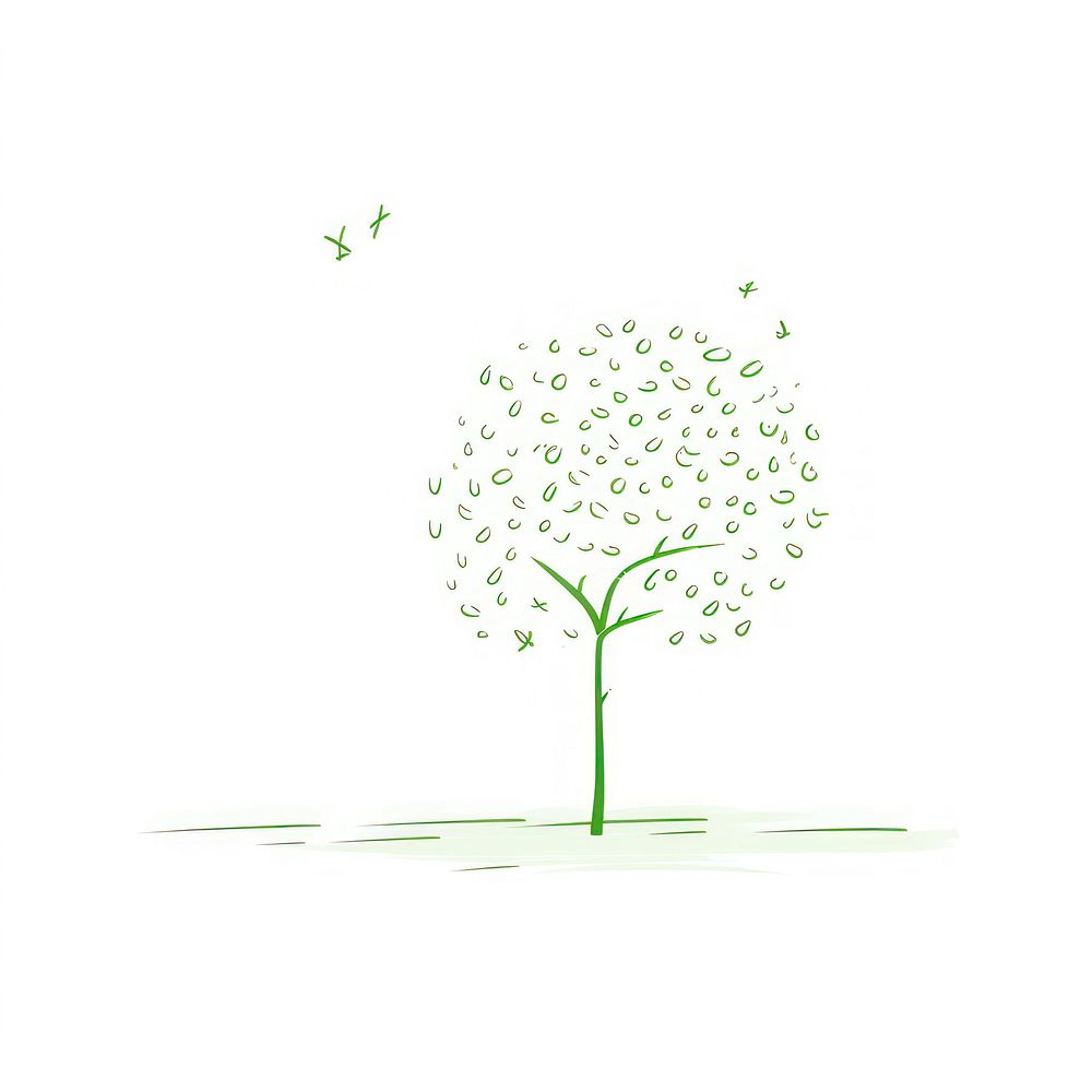 Simple tree doodle art illustrated | Free Photo Illustration - rawpixel