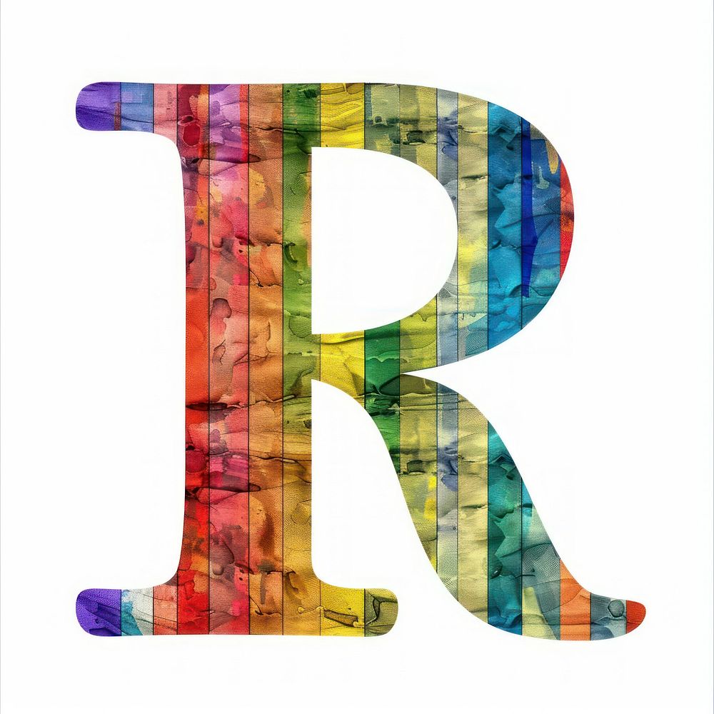 Rainbow alphabet R symbol animal | Free Photo Illustration - rawpixel