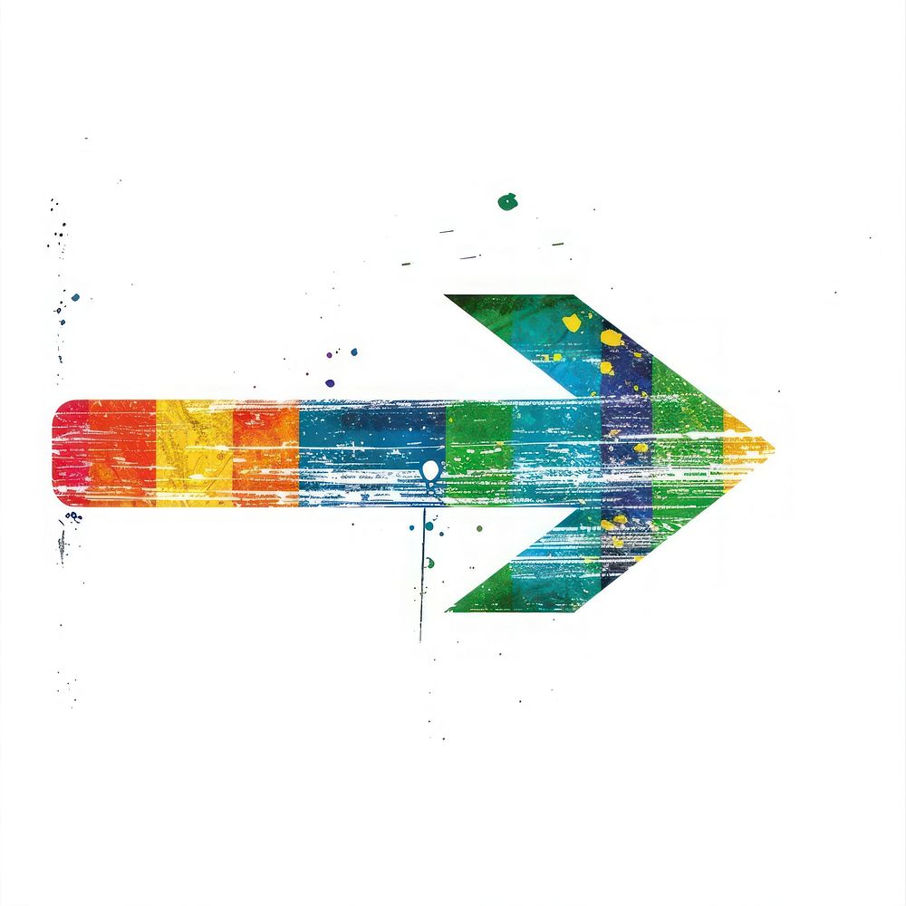 Rainbow arrow image logo art | Free Photo Illustration - rawpixel