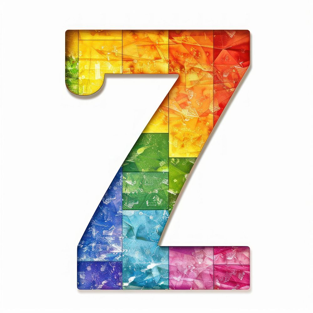 Rainbow number 7 symbol text | Free Photo Illustration - rawpixel