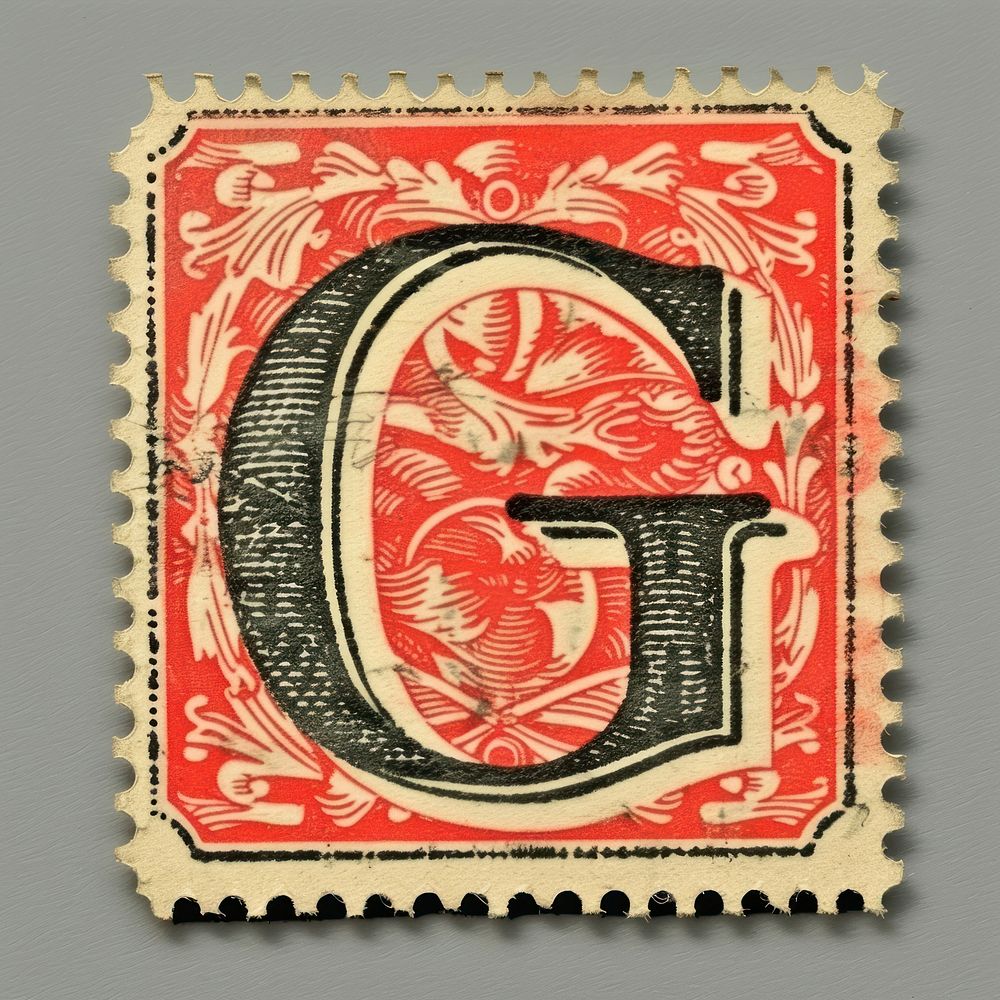 Font art postage stamp calligraphy | Free Photo Illustration - rawpixel