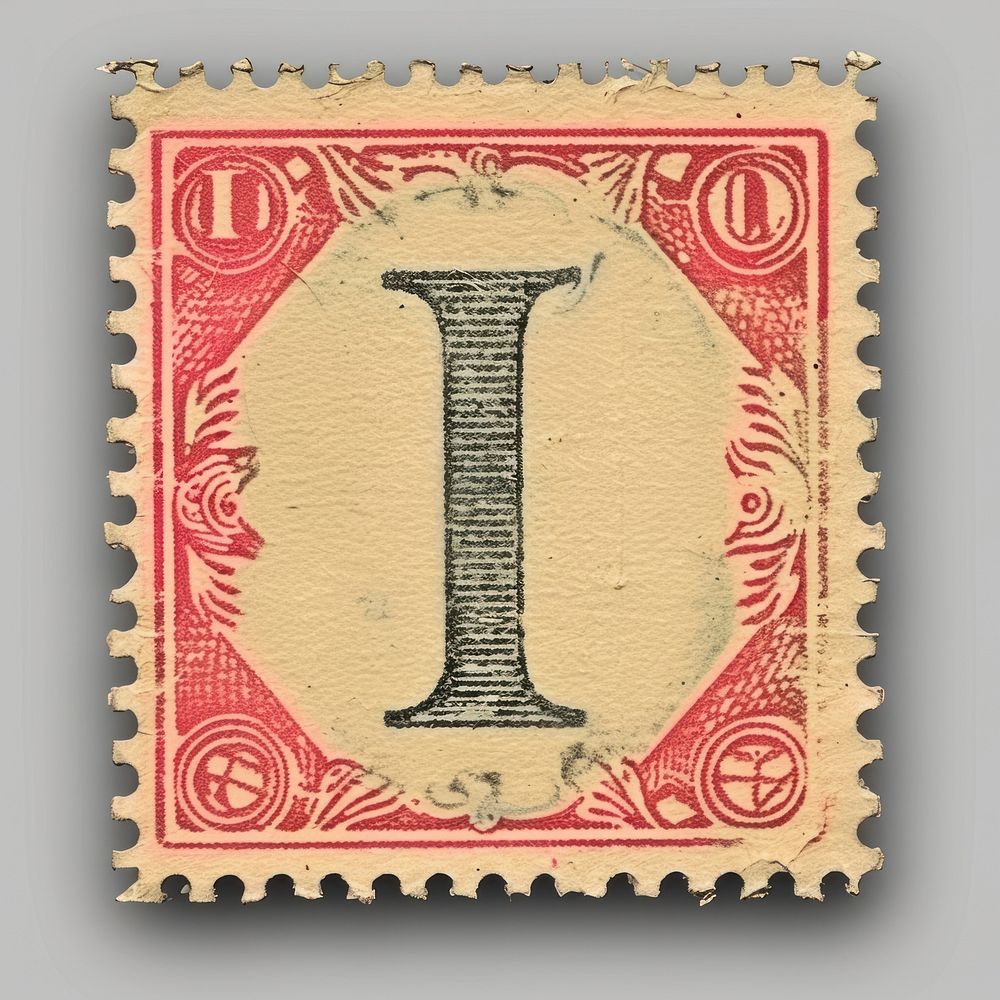 Stamp alphabet I paper font | Free Photo Illustration - rawpixel