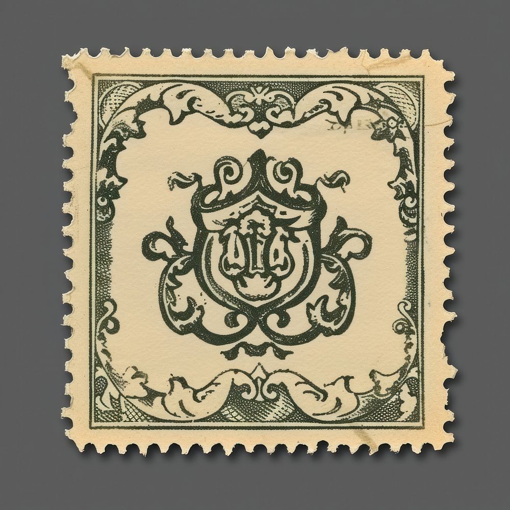 Vintage postage stamp paper art | Free Photo Illustration - rawpixel