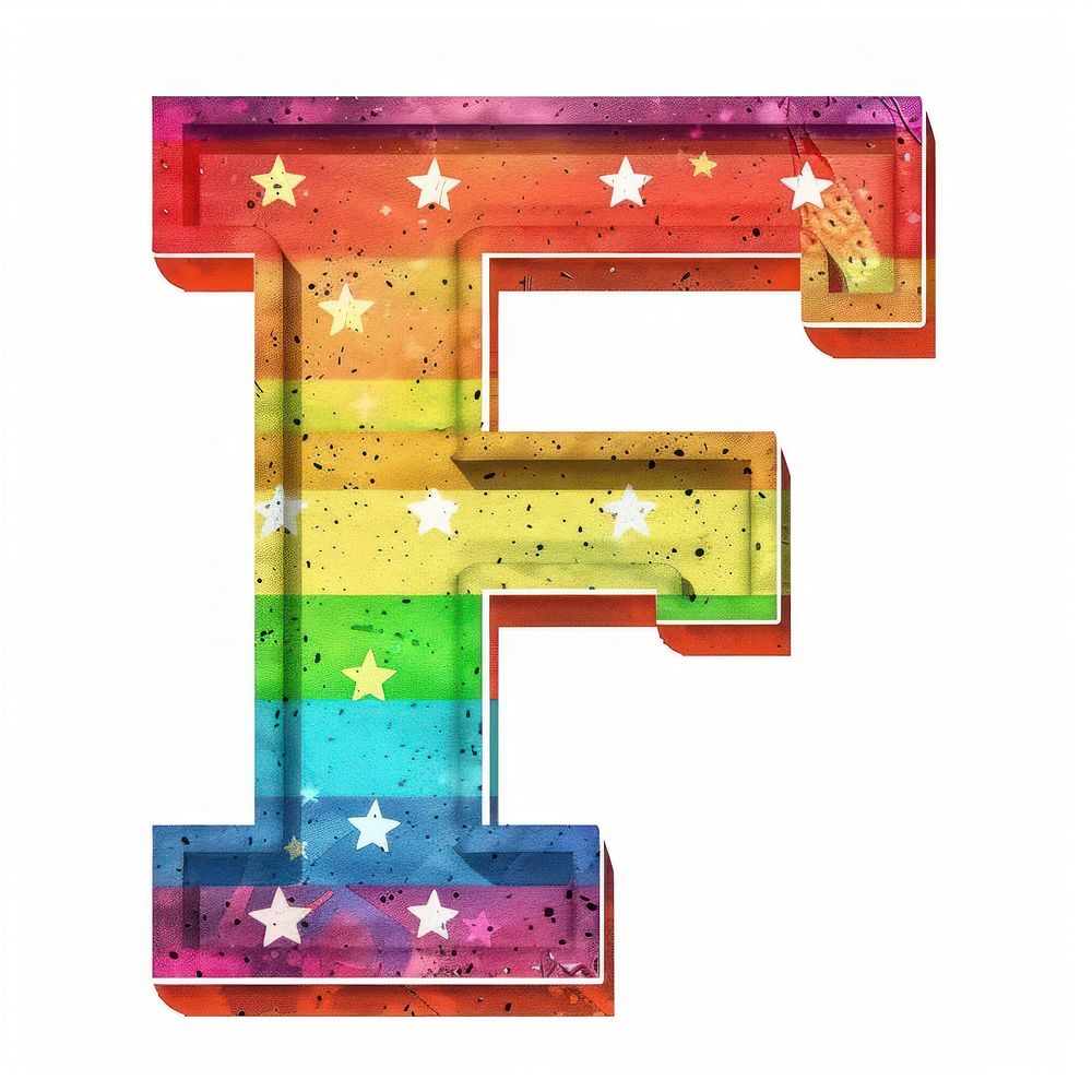 Alphabet rainbow font text. | Free Photo Illustration - rawpixel