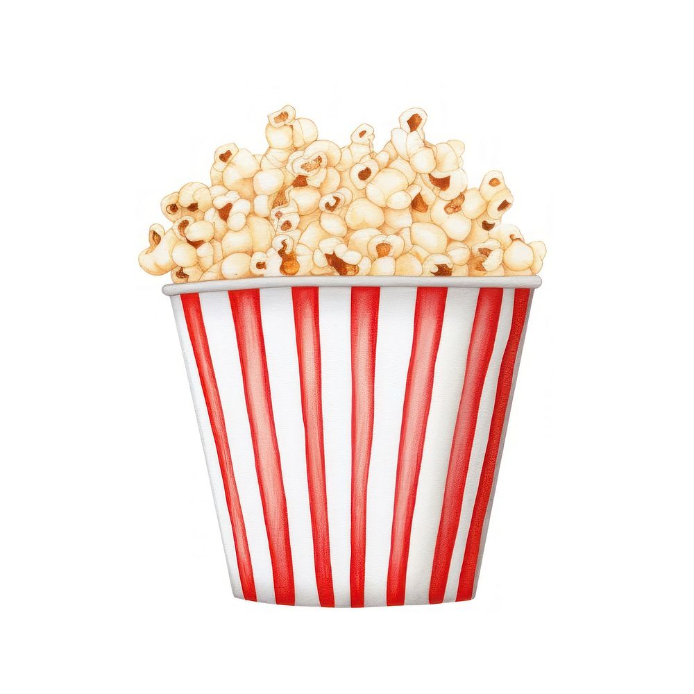 Popcorn Digital paint snack food | Free Photo Illustration - rawpixel