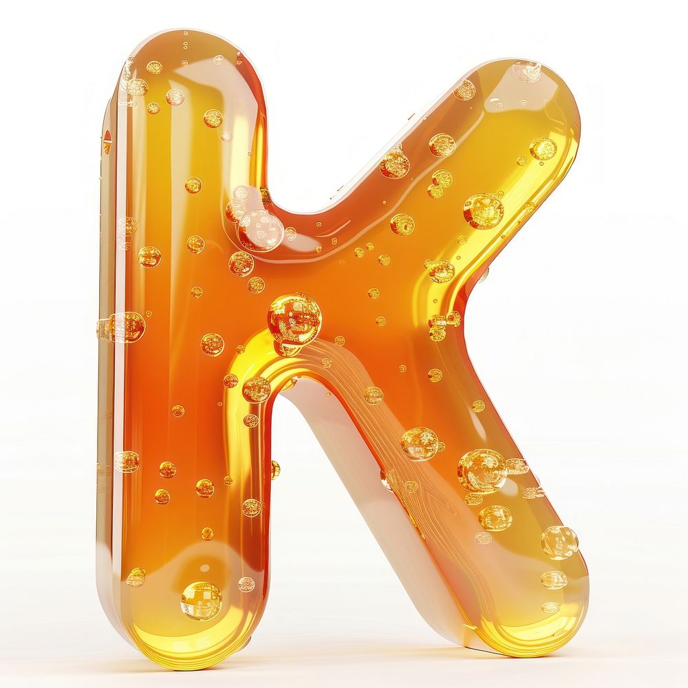 Letter K yellow white background | Premium Photo Illustration - rawpixel