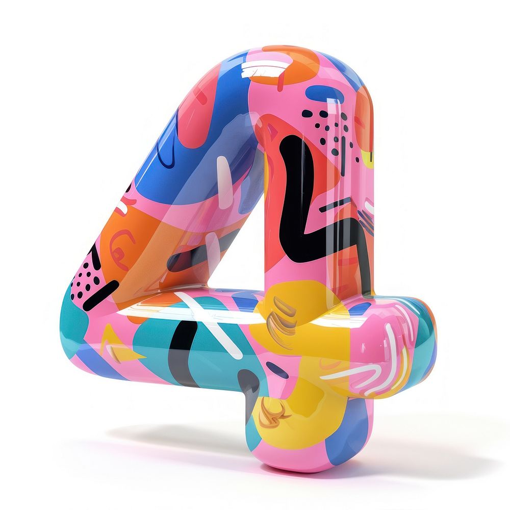 Inflatable cartoon number toy. | Premium Photo Illustration - rawpixel