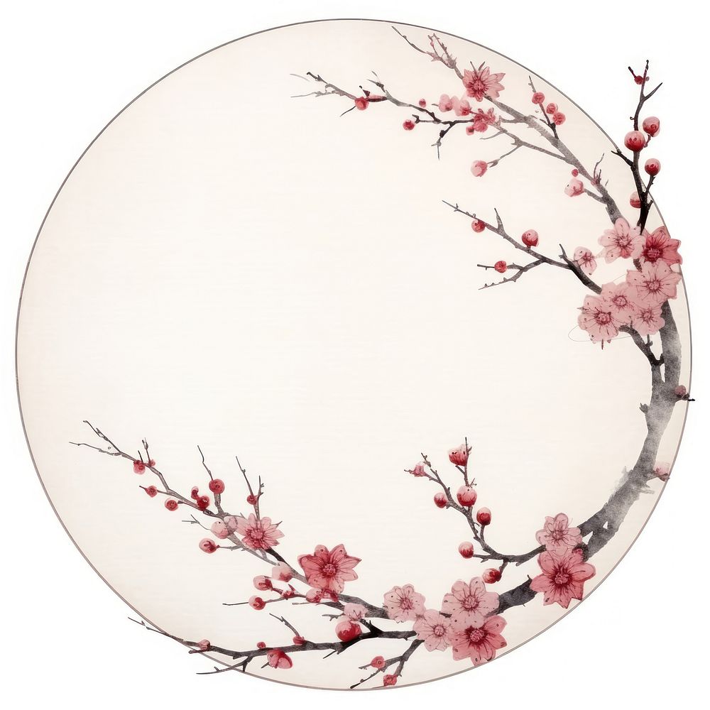 Vintage frame sakura blossom flower | Premium Photo Illustration - rawpixel