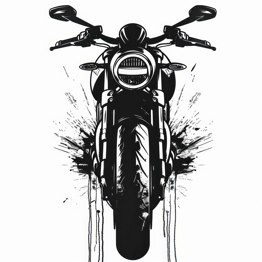 Graffiti motorcycle vehicle drawing sketch. | Free Photo Illustration ...