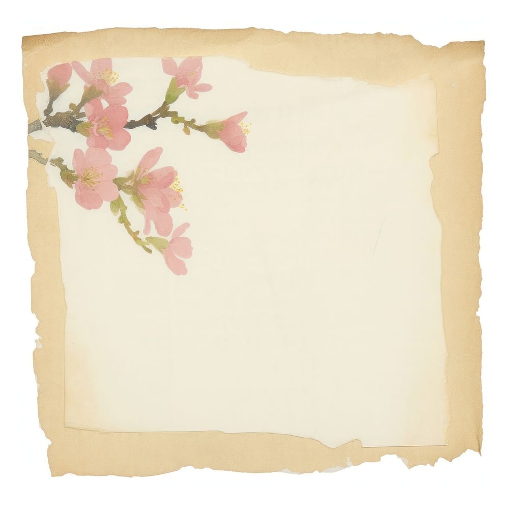 Cherry blossom ripped paper flower | Free Photo - rawpixel